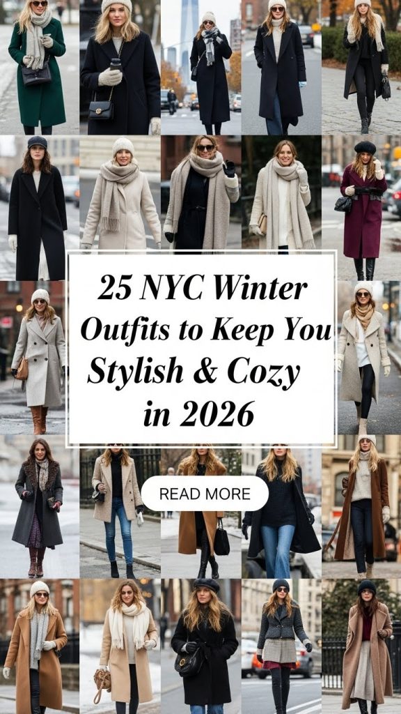 25 NYC Winter Outfits To Keep You Stylish & Cozy In 2026